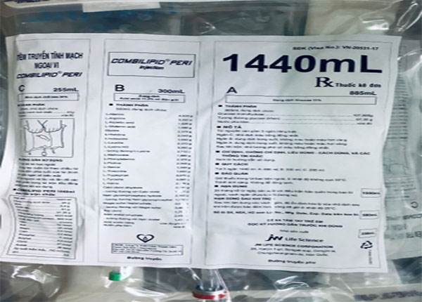 Những điều cần biết về Dịch truyền nhũ tương 3 ngăn Combilipid Peri 1440ml